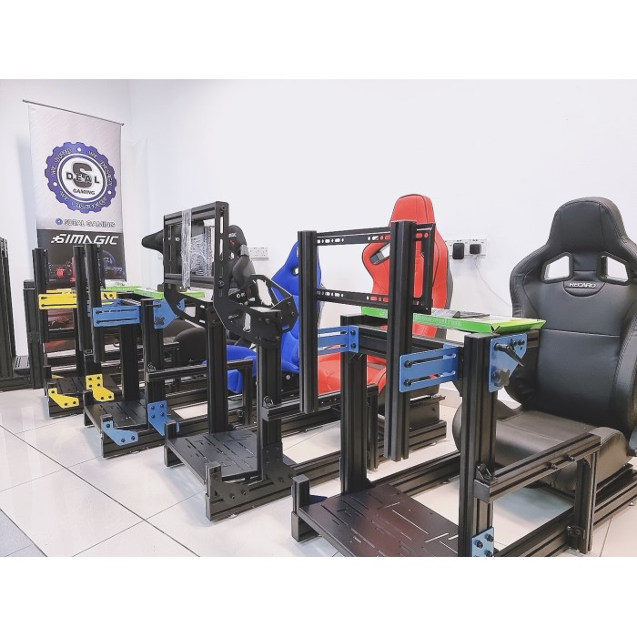 [FULL RIG] GT1 Aluminium 4080 High Profile Cockpit Simulator Sim Racing ...