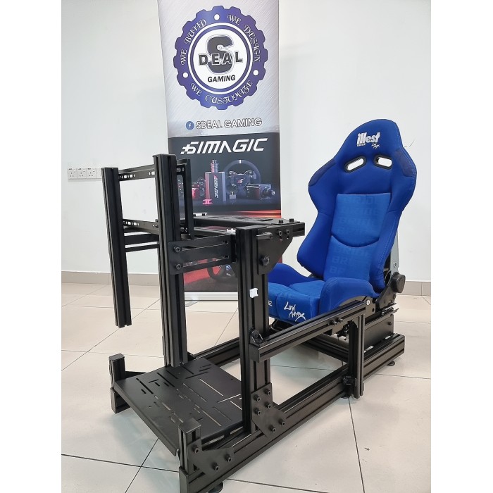 [FULL RIG] GT1 Aluminium 4080 High Profile Cockpit Simulator Sim Racing ...