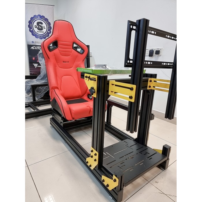 [FULL RIG] GT1 Aluminium 4080 High Profile Cockpit Simulator Sim Racing ...