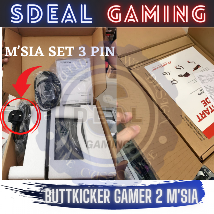 [ORI LOCAL SET] BUTTKICKER GAMER 2 BASE BOOTS VIBRATE 1 YEAR WARRANTY