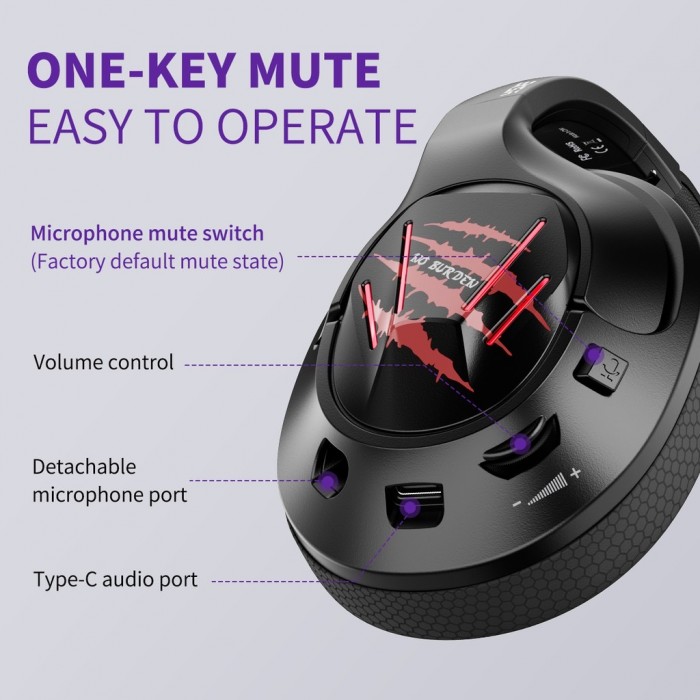 [New] Lightest EKSA E3 Air Joy Pro Gaming Headphones 7.1 Surround Sound ...