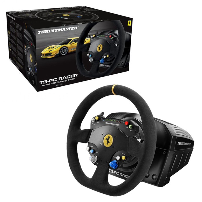THRUSTMASTER TS-PC RACER FERRARI 488 CHALLENGE LIMITED EDITION STEERING ...