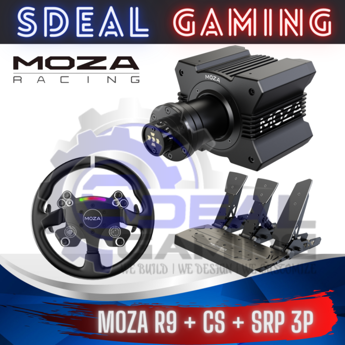 MOZA RACING R9 V2 DIRECT DRIVE (9NM) BASE COMPLETE ECO SYSTEM CS GS FSR ...