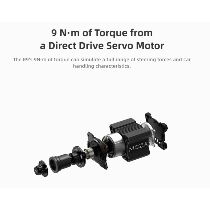 [VERSION 3] MOZA RACING R9 V2 DIRECT DRIVE (9NM) BASE COMPLETE ECO ...