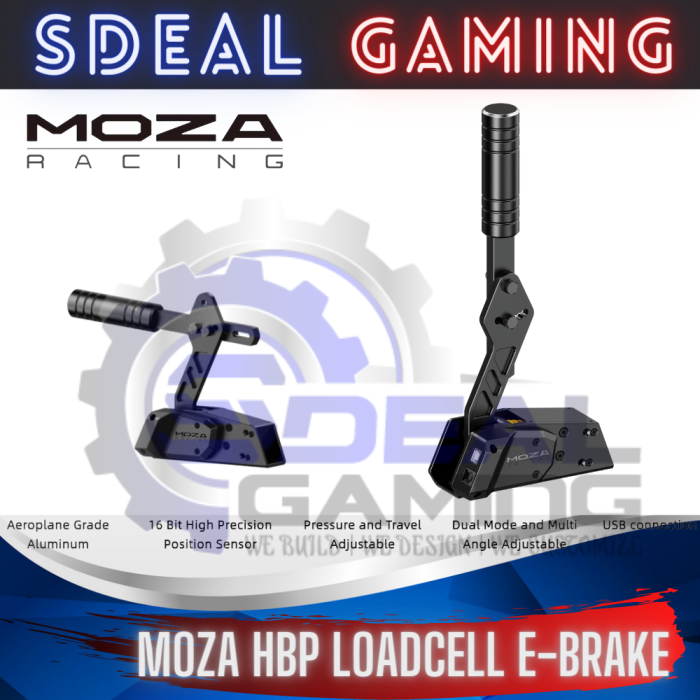 MOZA RACING HBP LOADCELL ALUMINUM BUILD HANDBRAKE FOR SIM RACING PC