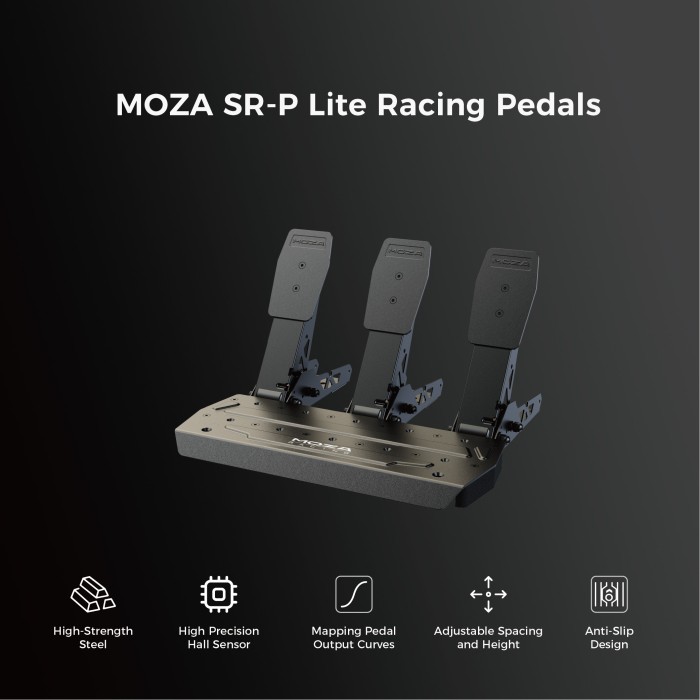 MOZA RACING R5 DIRECT DRIVE DD COMPLETE SET 2/3 PEDALS WITH STEERING WHEEL