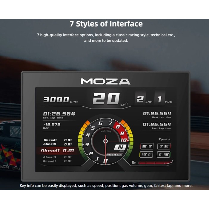 MOZA RACING CM DASH DIGITAL METER FOR R9 & R5
