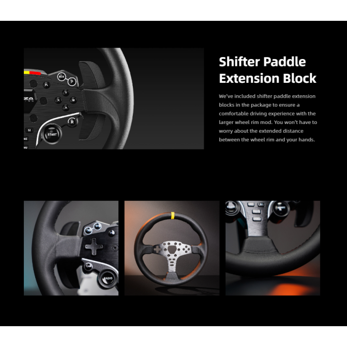 MOZA RACING MOD F1 FORMULA WHEEL OR 12 INCH ROUND WHEEL (R5 USE ONLY) AFTER MARKET QUICK RELEASE ...