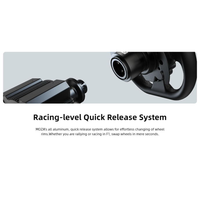 MOZA RACING MOD F1 FORMULA WHEEL OR 12 INCH ROUND WHEEL (R5 USE ONLY) AFTER MARKET QUICK RELEASE ...
