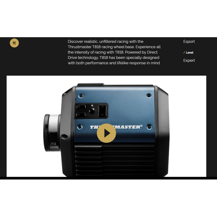 [Ferrari Edition] THRUSTMASTER T818 DD & SF 1000 WHEEL (Support PC Only ...