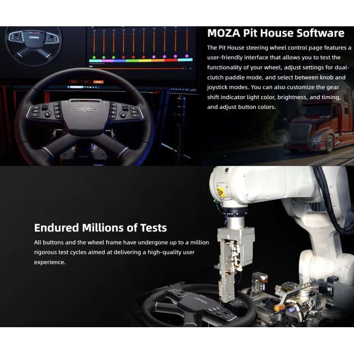MOZA RACING TSW TRUCK STEERING WHEEL