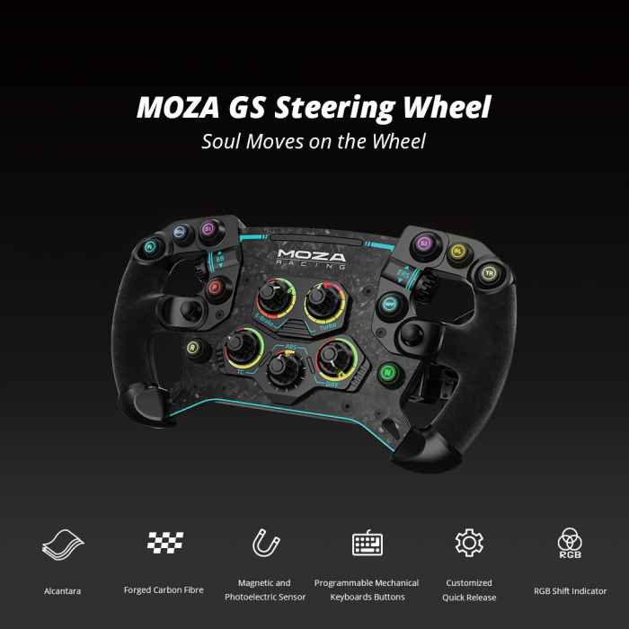 MOZA RACING GS GT WHEEL 300MM WHEEL