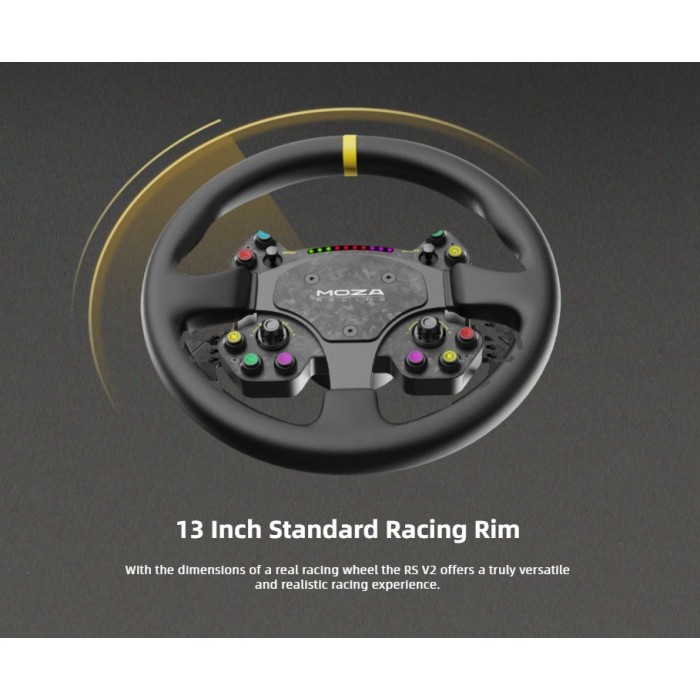 MOZA RACING RSV2 13" INCH ROUND WHEEL