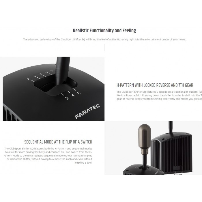 FANATEC SQ V1.5 SEQUENTIAL + H PATTERN SHIFTER