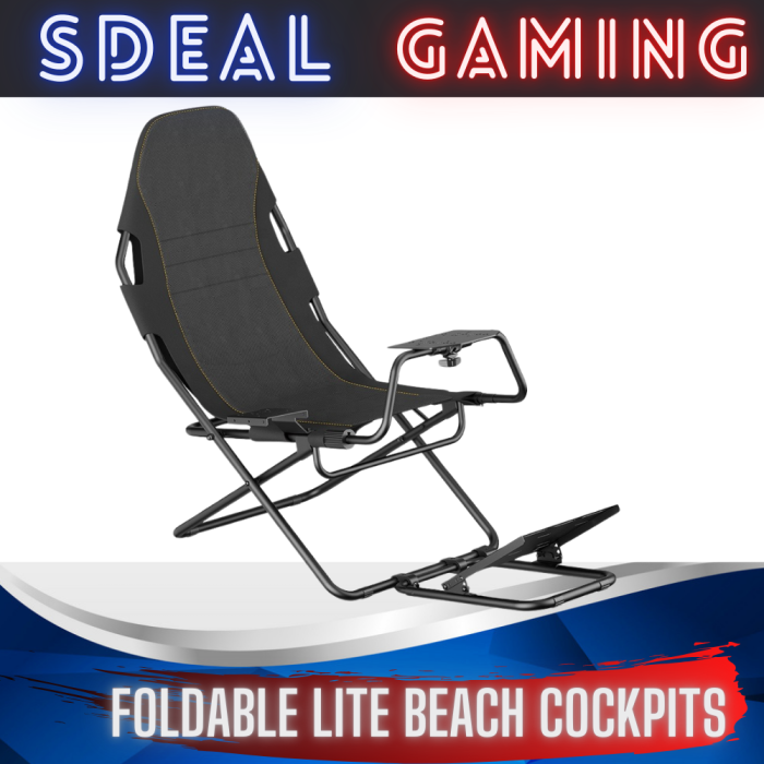 SDEAL FOLDABLE BEACH SIM RACING COCKPITS