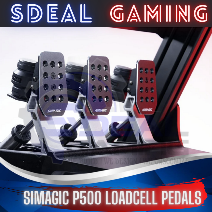 SIMAGIC P500 PEDLAS100kg loadcell and a Hall angle sensor