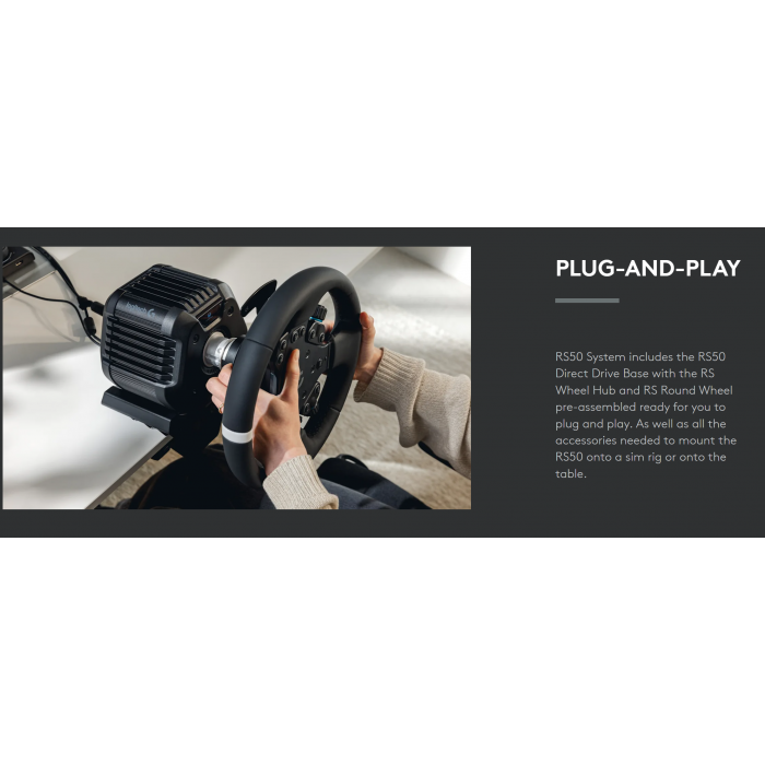 LOGITECH RS50 8NM DIRECT DRIVE RACING WHEEL BUNDLE (PS & PC)