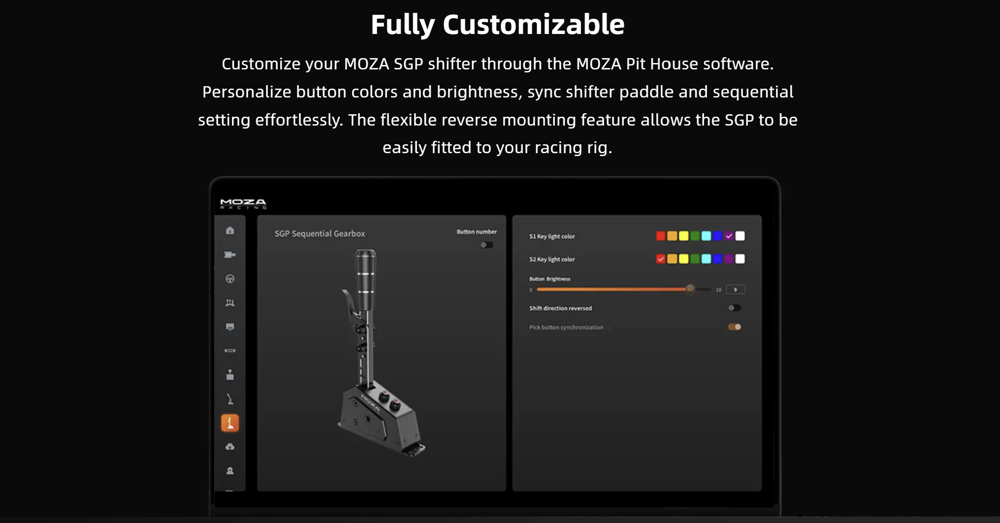 MOZA SGP SEQUENTIAL SHIFTER +- Shifter