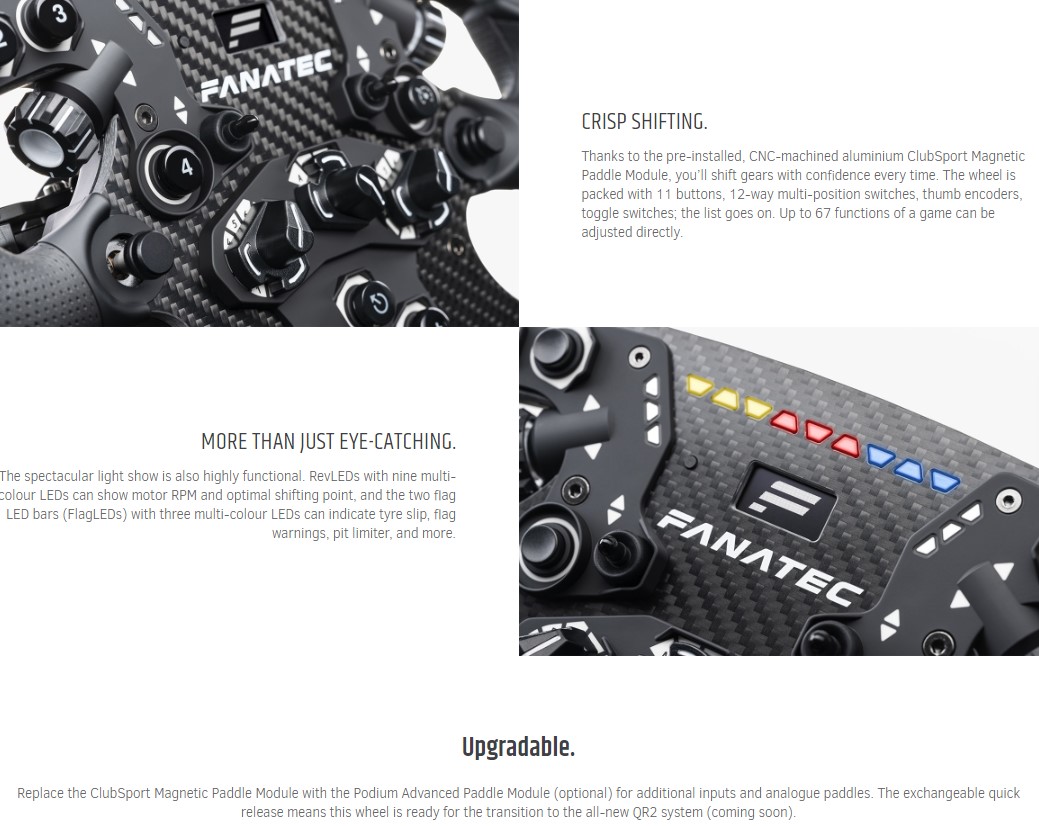 FANATEC FORMULA V2.5 F1 WHEEL (QR2)