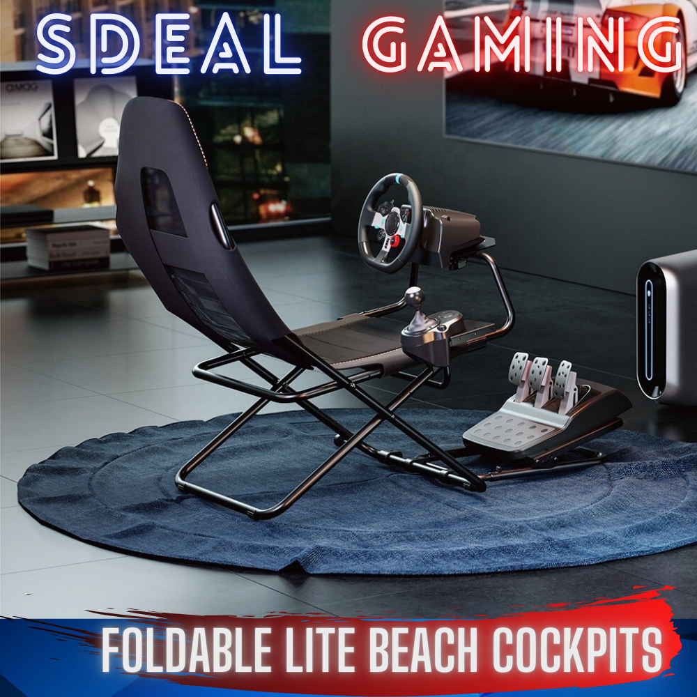 SDEAL FOLDABLE BEACH SIM RACING COCKPITS